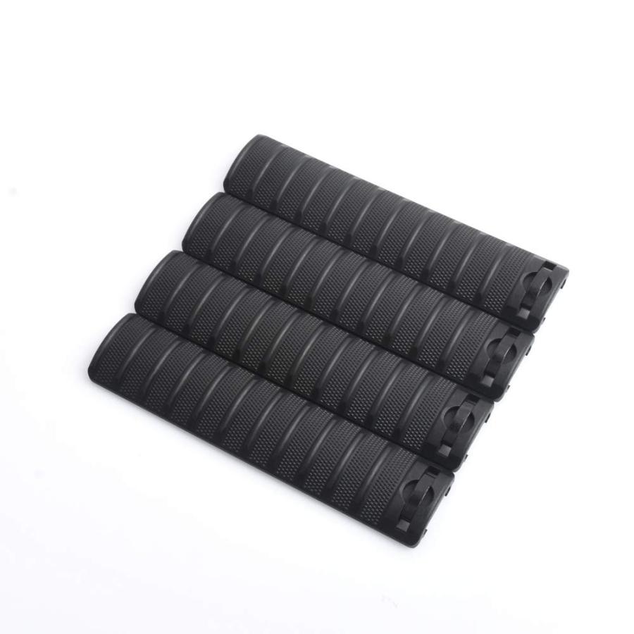 Knights Armament II type RIS レールカバー 4個セット 20mm KAC URX ナイツ 全長16cm 4個 BK ...