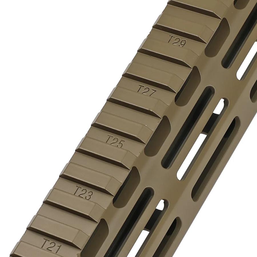 [E&C] NOVESKE NSR N4 9インチ Gen.3 M-Lok ハンドガード AR/M4対応 軽量アルミ製 外装カスタム DE ...