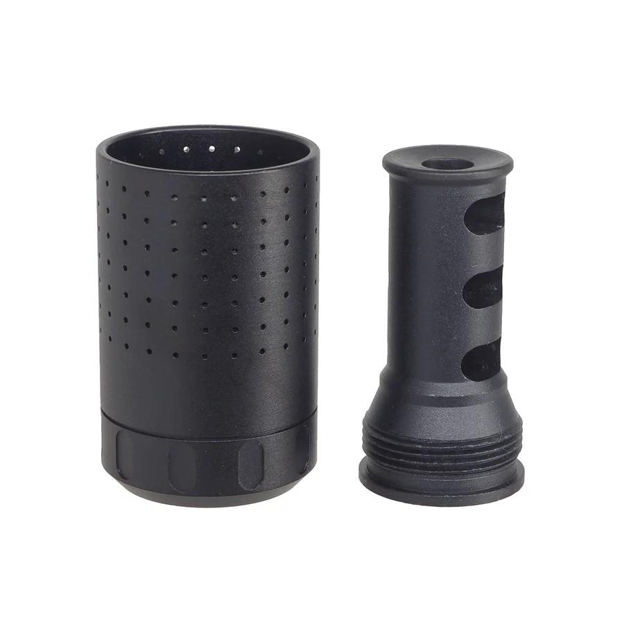 [E&C] Flash Hider w/Blast Diffuser for 14mm逆ネジ｜SUREFIRE WARDEN系 4プロン ...
