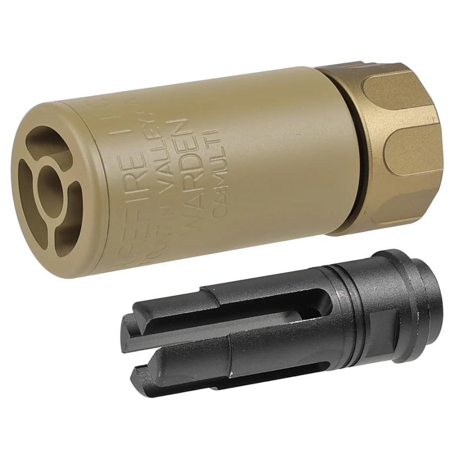 [E&C] SUREFIRE タイプ Warden Blast Diffuser for 14mm逆ネジ CNCアルミ×Fast-Attach ...