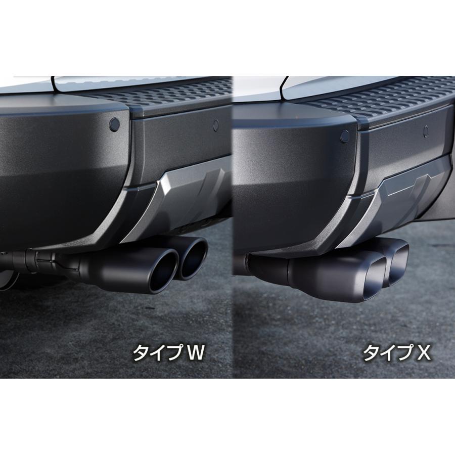 ELFORD ランドクルーザー250 スプリット・ブラック・デュアルマフラー タイプW オーバルタイプ | エルフォード ランクル250 保安基準適合品 マットブラック : モーストプライス ...