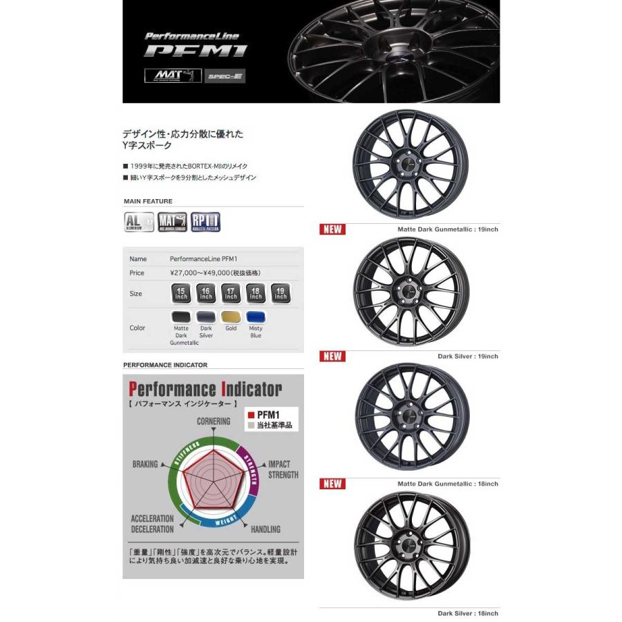 ENKEI エンケイ パフォーマンスライン PFM1 ピーエフ エムワン 17インチ 7.5J 48 5-100 ホイール1本 : モーストプライス - 通販 - Yahoo!ショッピング