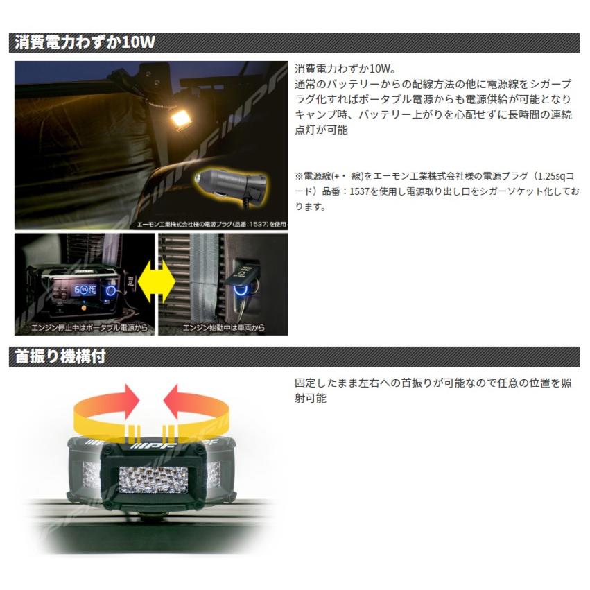 IPF 600S series 2inch single Working Lamp ワーキングランプ 1個入〔641WL-1〕| アイピーエフ 600 Sシリーズ 2インチ シングル ...