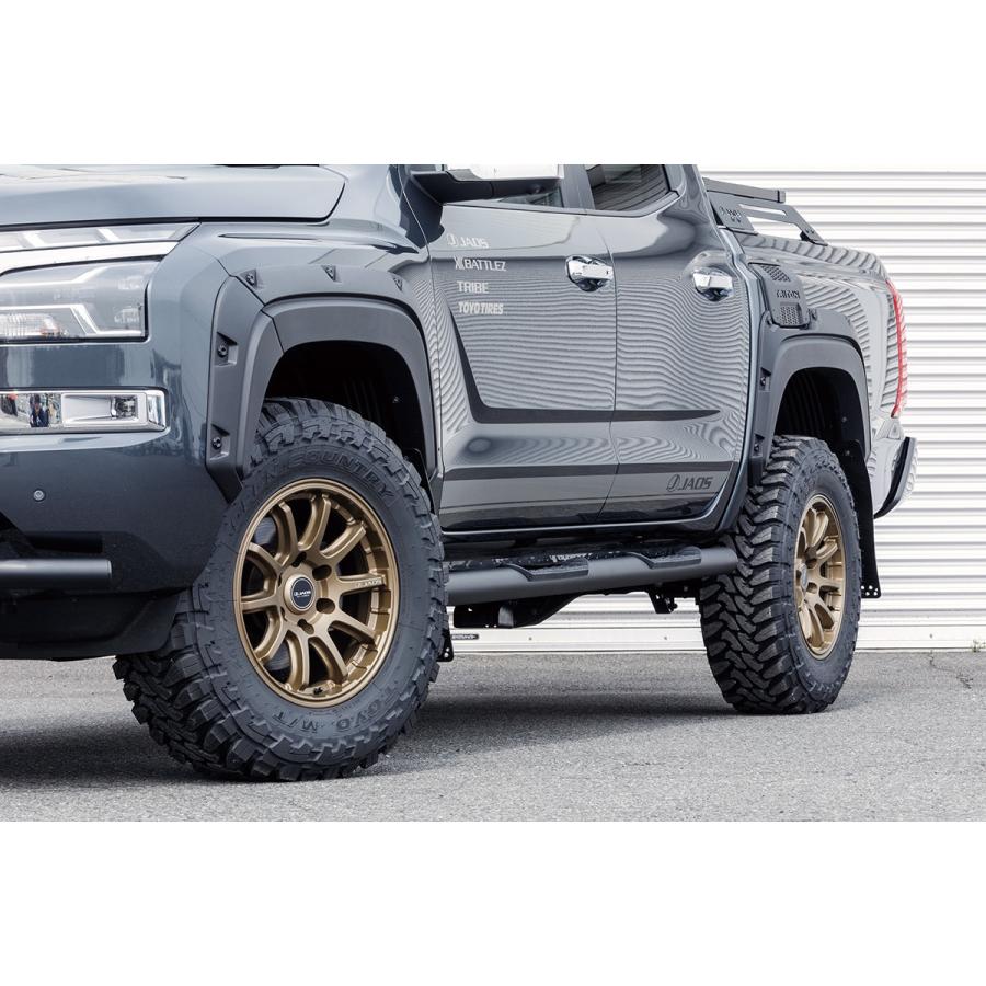 JAOS ジャオス サイドステップ ブラック トライトン LC2T系〔B172367BK〕| ミツビシ TRITON エアロパーツ 外装 : モーストプライス - 通販 - Yahoo!ショッピング