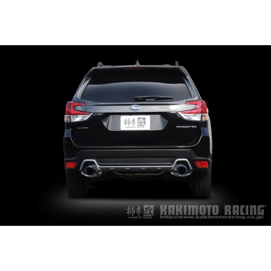 柿本改 柿本 改 マフラー Class KR Singleセンター付 フォレスター〔B71363R〕エキゾースト 排気系 SUBARU FORESTER カキモト レーシング チタンテール ...