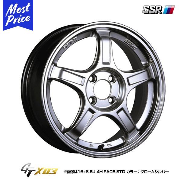 SSR GTX03 ジーティーエックスゼロスリー 16インチ 6.5J 53/48 4-100 STD クロムシルバー ホイール1本 : モーストプライス - 通販 - Yahoo!ショッピング