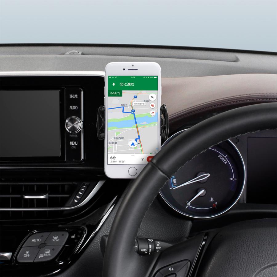 YAC（自動車用アクセサリ） YAC ヤック C‐HR専用 ZYX10／NGX50 スマートフォンホルダー〔SY-C11〕 純正風 ディーラー取り扱い 車種専用 スマホホルダー 携帯ホルダー ...