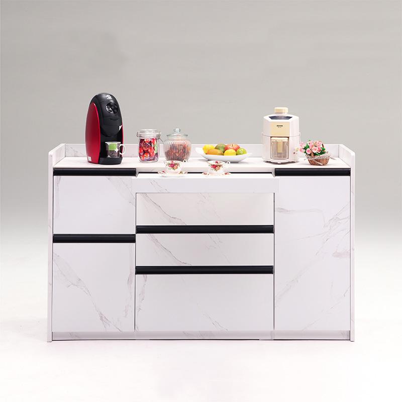 キッチンカウンター W150cm H90cm オープンカウンター レンジボード セラミック天板 フルスライドレール スライド天板 コンセント付き 大容量 スジロ :636340017:モテ家具 ...