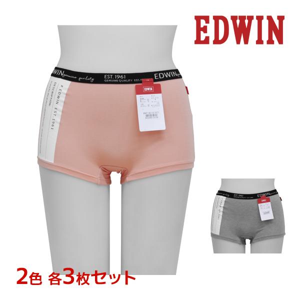 EDWIN 2色3枚ずつ 6枚セット エドウィン 1分丈 ショーツ パンツ 下着 アズ : モテ下着Yahoo!支店 - 通販 - Yahoo!ショッピング