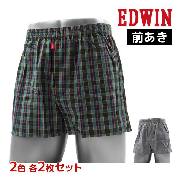 2柄2枚ずつ 4枚セット EDWIN エドウィン トランクス 前あき アズ as : edwin-mens7-set2 : モテ下着Yahoo!支店 - 通販 - Yahoo!ショッピング