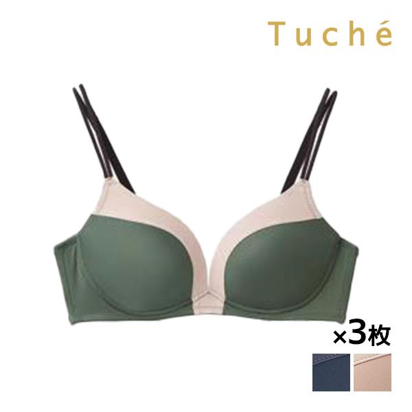 Tuche 同色3枚セット トゥシェ mochibra ワイヤレスブラジャー ブラ ブラジャー グンゼ GUNZE : モテ下着Yahoo!支店 - 通販 - Yahoo!ショッピング