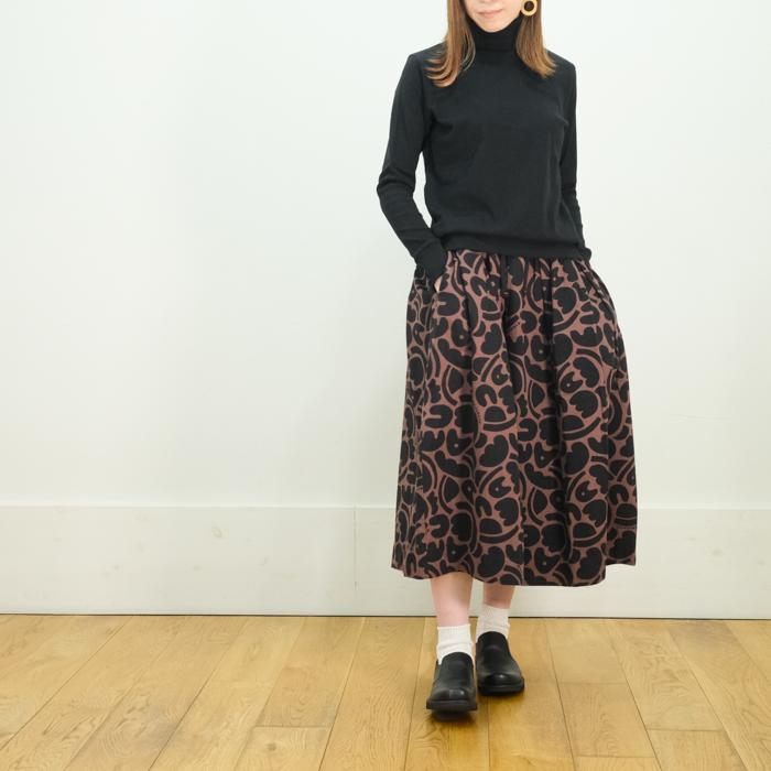 TIGRE BROCANTE ティグルブロカンテ Peace グログラン フィセル ロングスカート SK-43L-TB244 日本製 ...