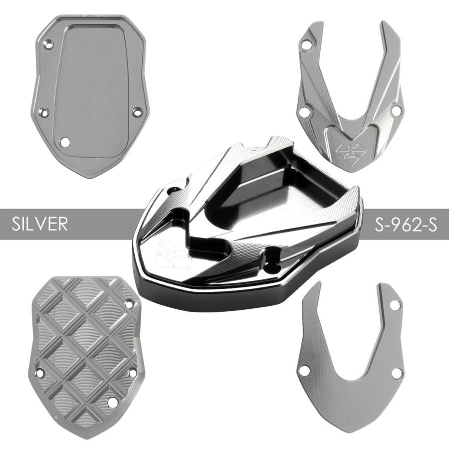 サイドスタンドプレート アプリリア SR MAX125 300用 サポート 保護 T6アルミ ドレスアップ S-962 : バイクパーツ専門店EALE - 通販 - Yahoo!ショッピング