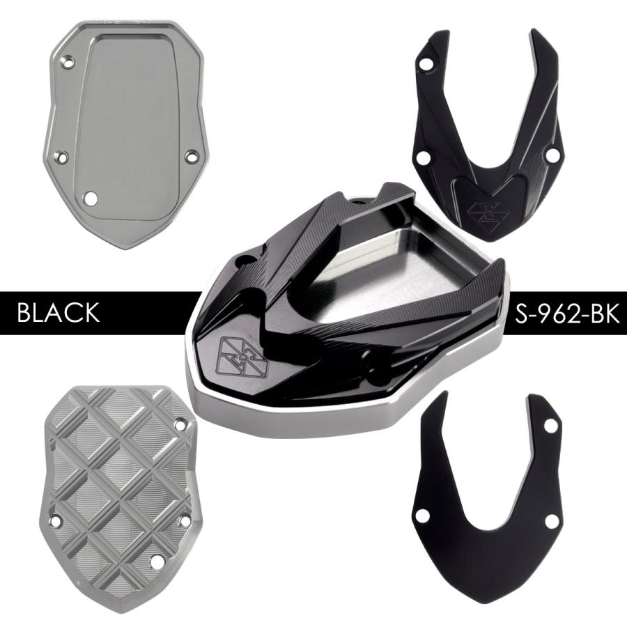 サイドスタンドプレート アプリリア SR MAX125 300用 サポート 保護 T6アルミ ドレスアップ S-962 :S-962:バイクパーツ専門店EALE - 通販 - Yahoo!ショッピング