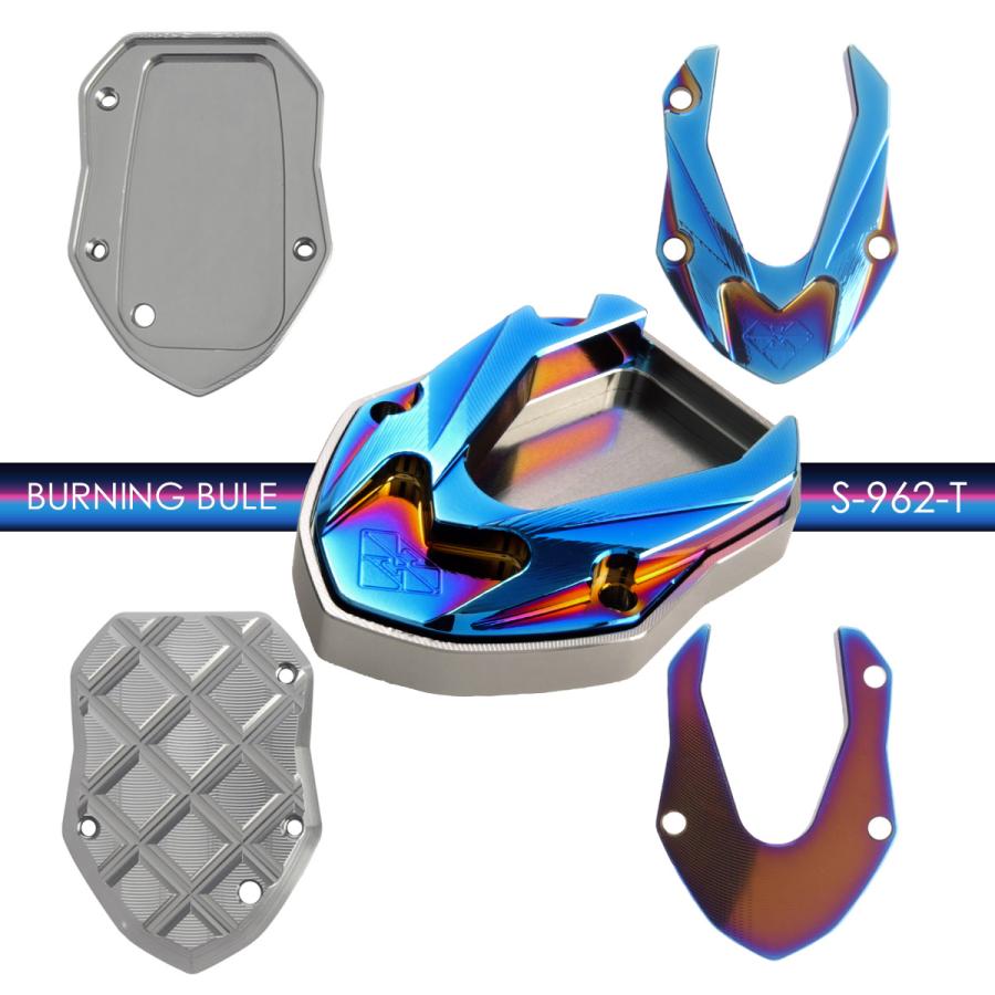 サイドスタンドプレート アプリリア SR MAX125 300用 サポート 保護 T6アルミ ドレスアップ S-962 : バイクパーツ専門店EALE - 通販 - Yahoo!ショッピング