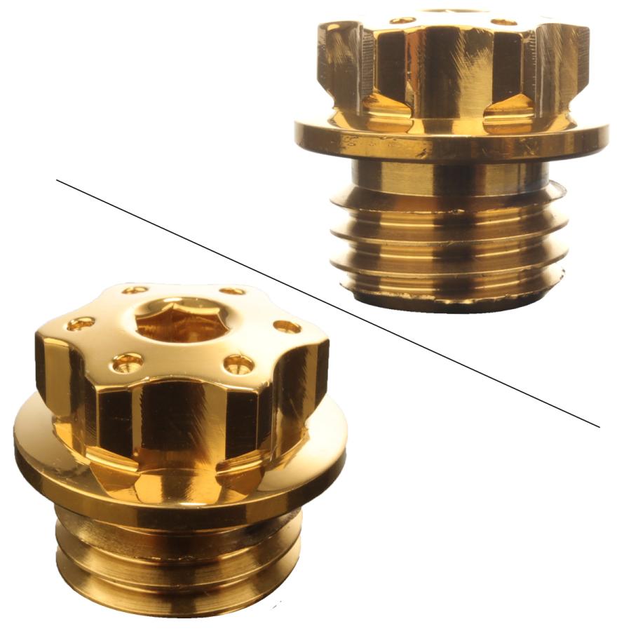 カワサキ オイルフィラーキャップ M20 P2.5 ステンレス 六角ホールヘッド ゴールド 汎用 TH0264 : バイクパーツ専門店EALE - 通販 - Yahoo!ショッピング