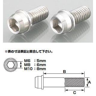 KITACO 【ネコポス対応】KITACO コンビニパーツ ビビッドボルト（ステンレス）/M8×100（P1.25） 0900-080-00015 : バイクパーツMotoJam Yahoo ...