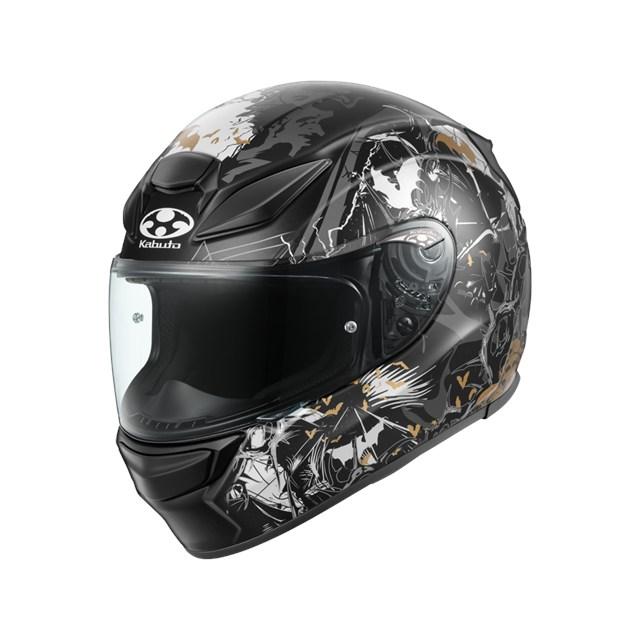 OGK Kabuto（オージーケーカブト） OGK ヘルメット SHUMA NIGHTERフラットブラックゴールド Lサイズ(59-60 ...