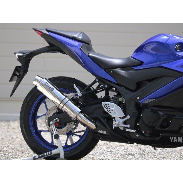 WR’S ダブルアールズ YAMAHA ヤマハ YZF-R25/YZF-R3 (15-21) スリップオンマフラー ラウンド/ステンレスサイレンサー BF2255JM :BF2255JM ...
