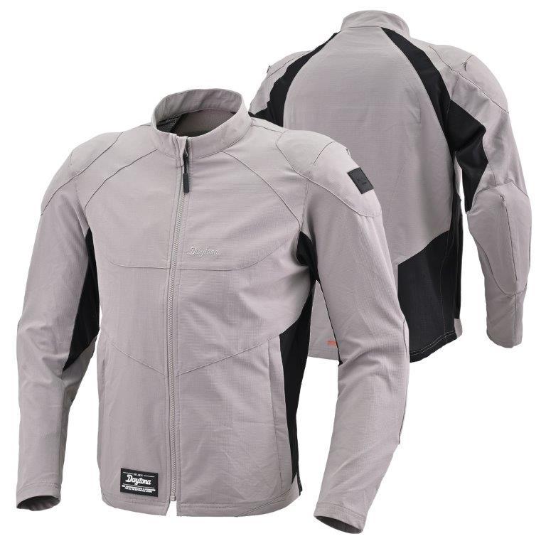 DAYTONA デイトナ クイックドライジャケット 春夏 CE規格 ソフトプロテクター付属 吸湿速乾 ストレッチ性 DJ-008 グレー S ...