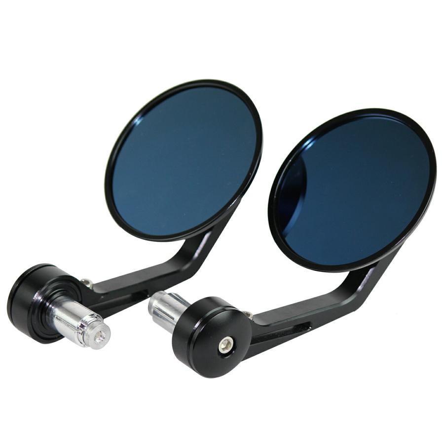 GOODS CNCバーエンドミラー カラー：ブラック 左右セット グッズ g1-00084 : MOTO-OCC ヤフーショッピング店 - 通販 - Yahoo!ショッピング