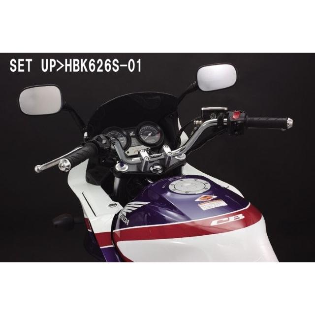 HURRICANE HARRICANE ハリケーン POLICE3型 ハンドルkit CB400SF/SB VTEC III(04-07) クロームメッキ HBK625S-01 : MOTO ...