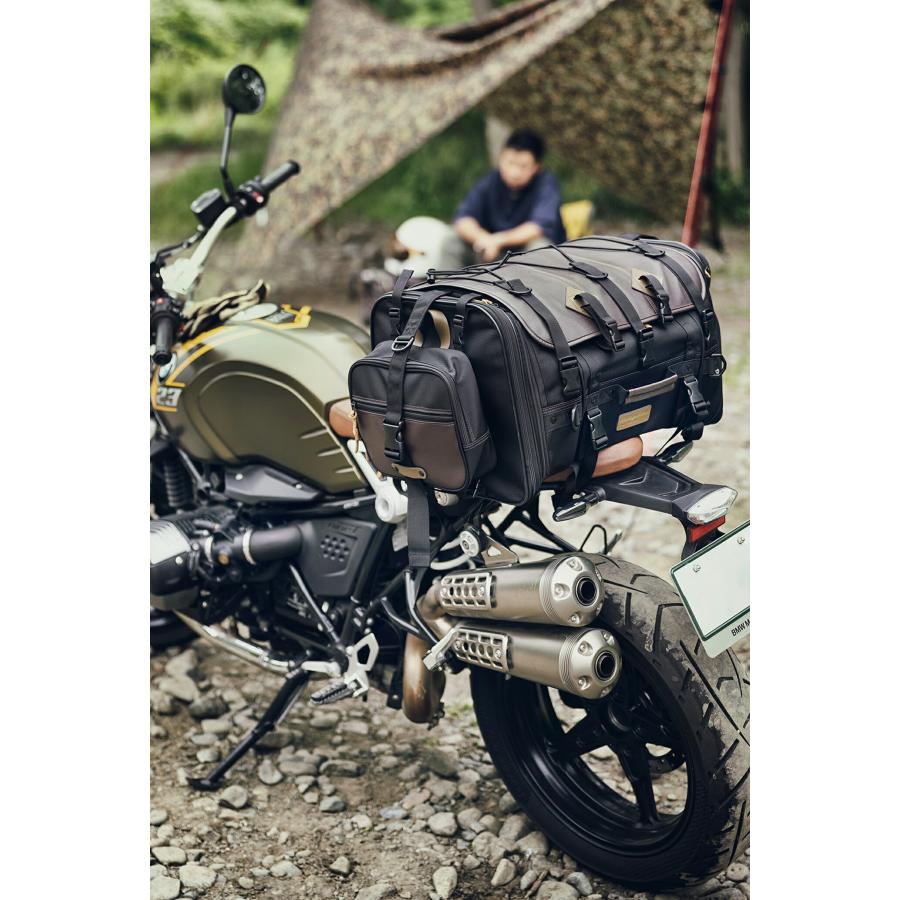 TANAX タナックス バイク用 シートバッグ リアバッグ モトフィズ (MOTOFIZZ) キャンピングシートバッグ2 ヘリテイジエディション 59〜75L 1週間〜 MFK-310 ...
