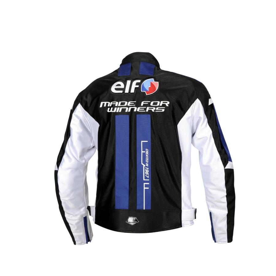 elf フラッグシップ Flagship エルフ バイク ジャケット 春夏 EJ-S103 イデアールメッシュジャケット ブラック/ブルー 3Lサイズ EJ-S103-BK&BL-3L ...