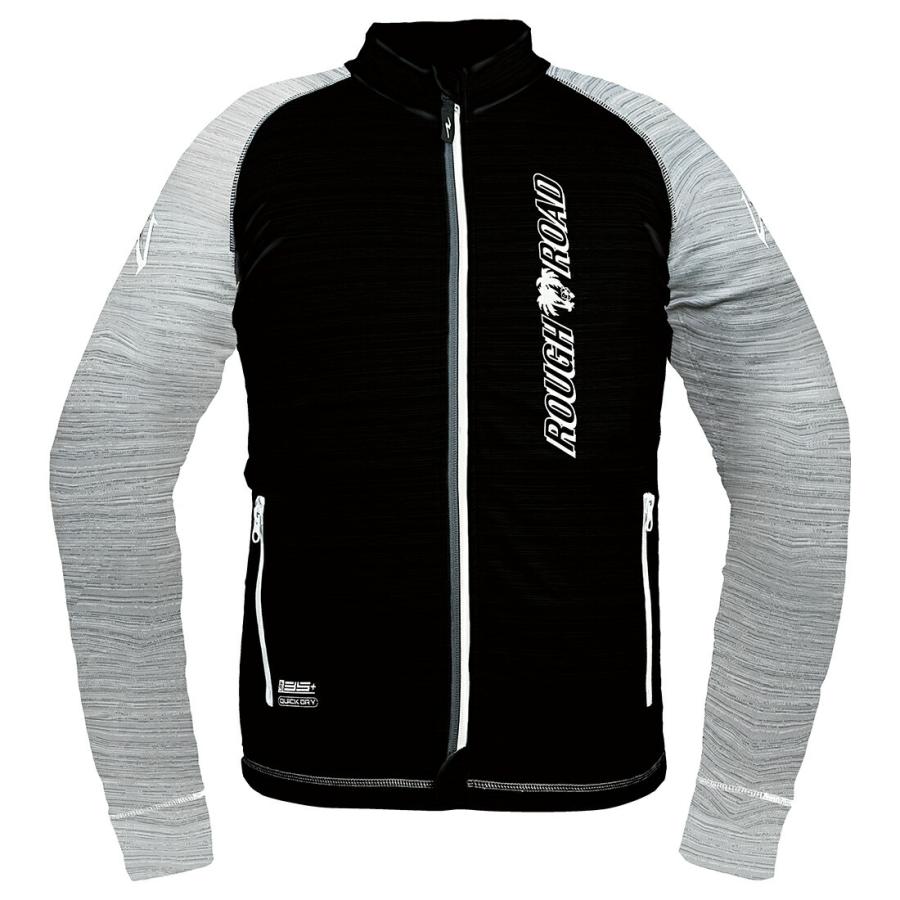 ラフ＆ロード ROUGH&ROAD (ラフ&ロード) バイク用 スリーシーズンジャケット RR7558 アーマージャケット ブラック/ヘアライングレー XLサイズ RR7558BK/HG5 ...