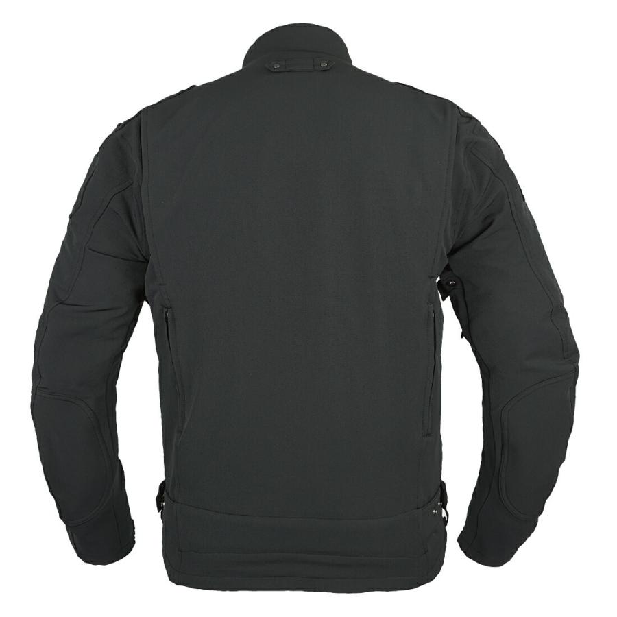 ROUGH&ROAD (ラフ&ロード) バイク用 ジャケット RR7250 エアスルーソフトシェルストレッチライディングZIPジャケット ブラック Lサイズ RR7250BK3 ...