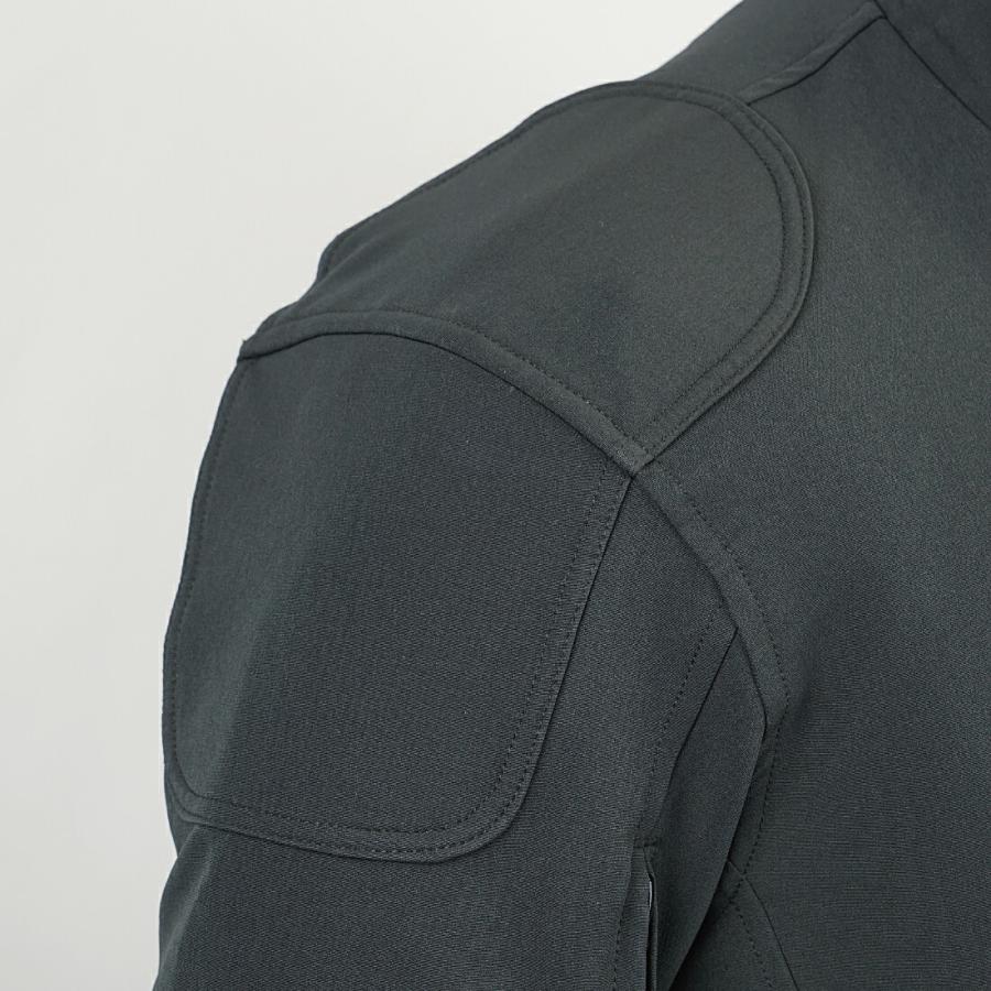 ROUGH&ROAD (ラフ&ロード) バイク用 ジャケット RR7250 エアスルーソフトシェルストレッチライディングZIPジャケット ブラック Lサイズ RR7250BK3 ...