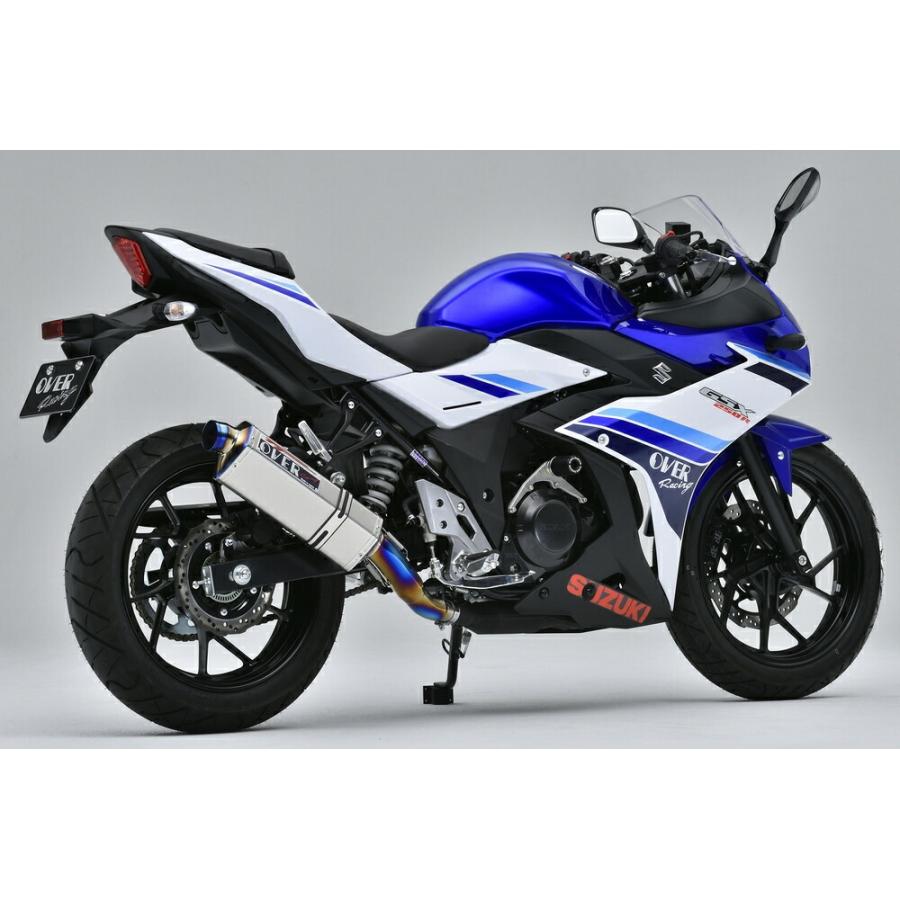 OVER RACING 土日全品クーポン対象&ポイント+5% Racing(オーバーレーシング) バイク用 マフラー TT-Formula フルチタン スリップオン GSX250R 17-57 ...