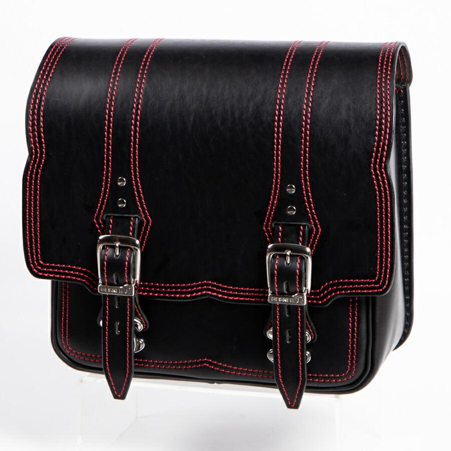 DEGNER デグナー SB-99 バイク用 レザーサドルバッグ サイドバッグ ブラック-レッド : moto-zoa ヤフーショッピング店 - 通販 - Yahoo!ショッピング