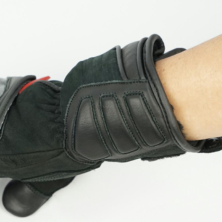 ラフ＆ロード ROUGH&ROAD (ラフ&ロード) バイク用 秋冬 防寒防水透湿グローブ プロテクションツアラーウインターグローブ ブラック×ホワイト XLサイズ RR8658BK/WH5 ...