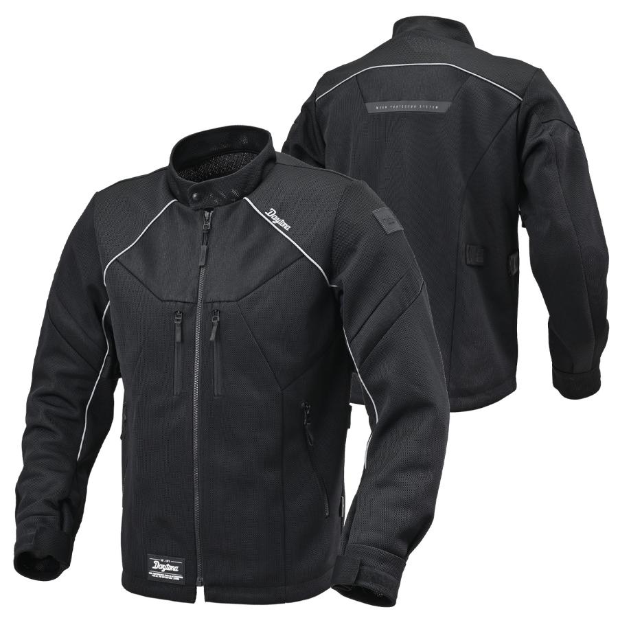 DAYTONA（バイク用品） デイトナ DAYTONA バイク用 ジャケット 春夏 CE規格 ソフトプロテクター付属 メッシュ フルメッシュジャケット DJ-011 ブラック Lサイズ ...