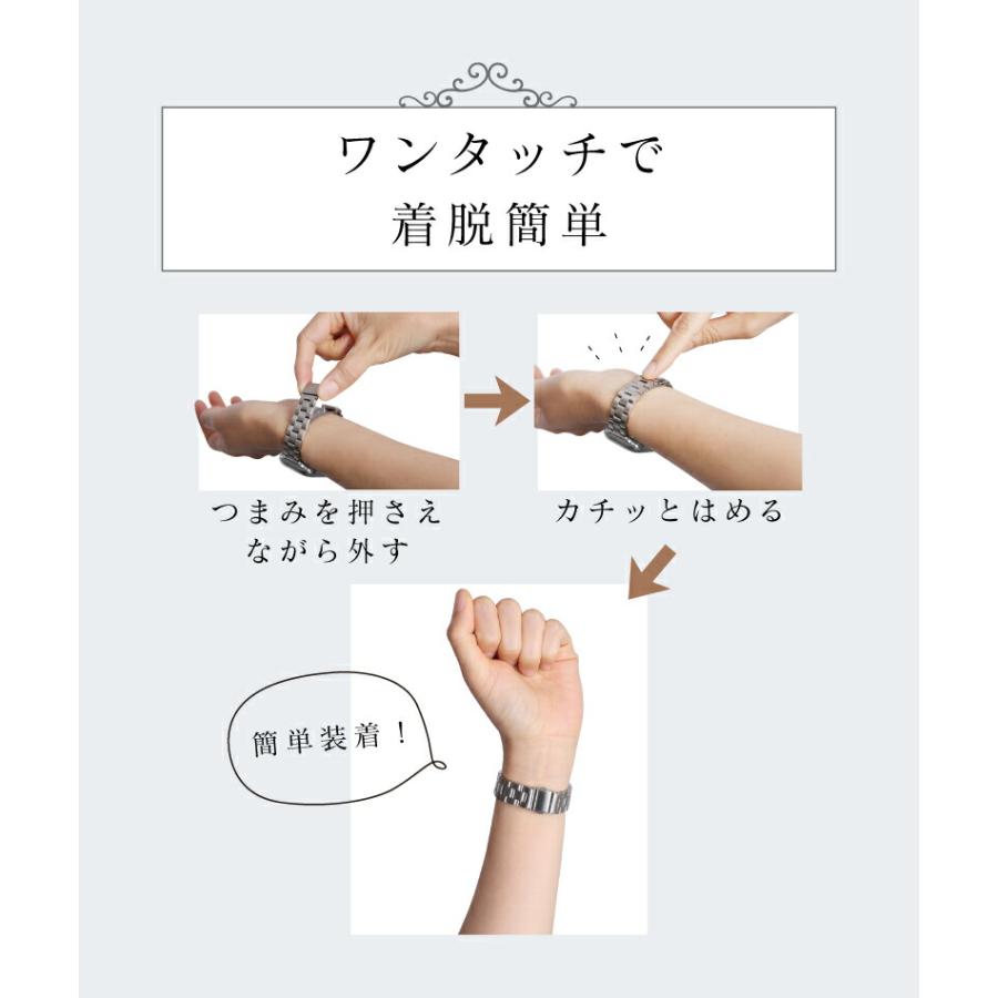 Apple Watch バンド ステンレス レディース アップルウォッチ シルバー シンプル スタイリッシュ 38 40 41 42 44 45mm 9 8 おしゃれ ultra se 第2 ...