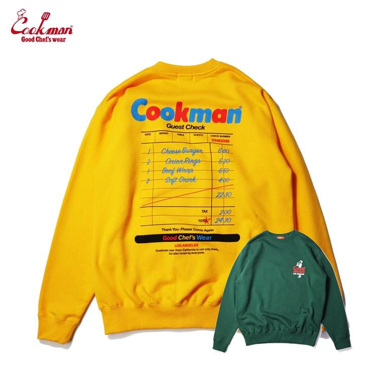COOKMAN クックマン スウェット Sweat shirts Guest Check トレーナー ユニセックス 231-23183 ...