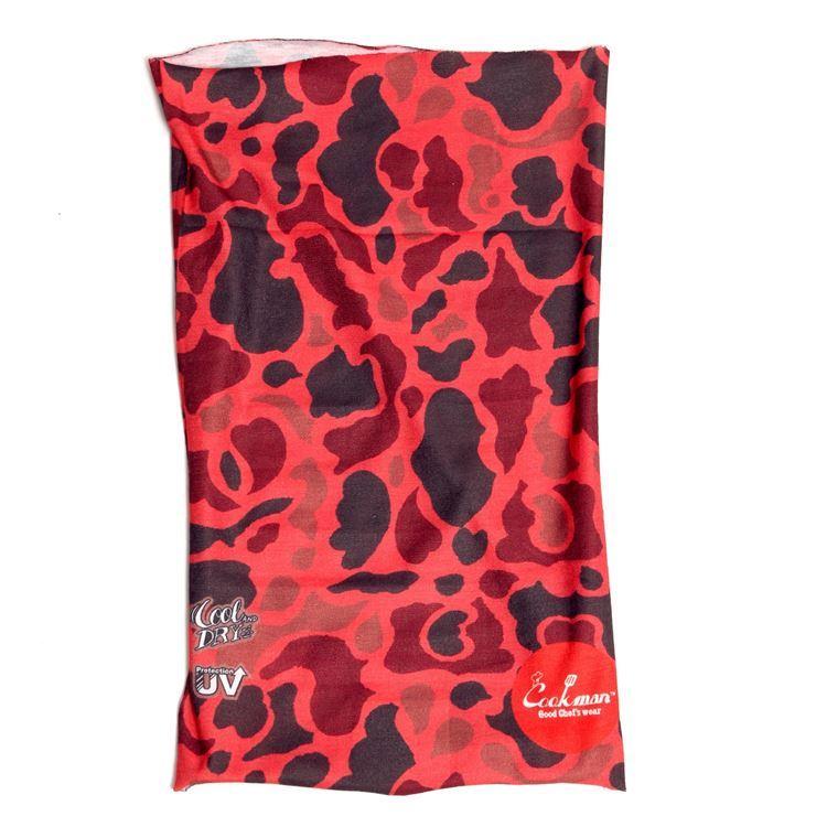 COOKMAN（クックマン） Chef's Scarf Camo Red Duck Hunter シェフズスカーフ カモレッド ダックハンター ...