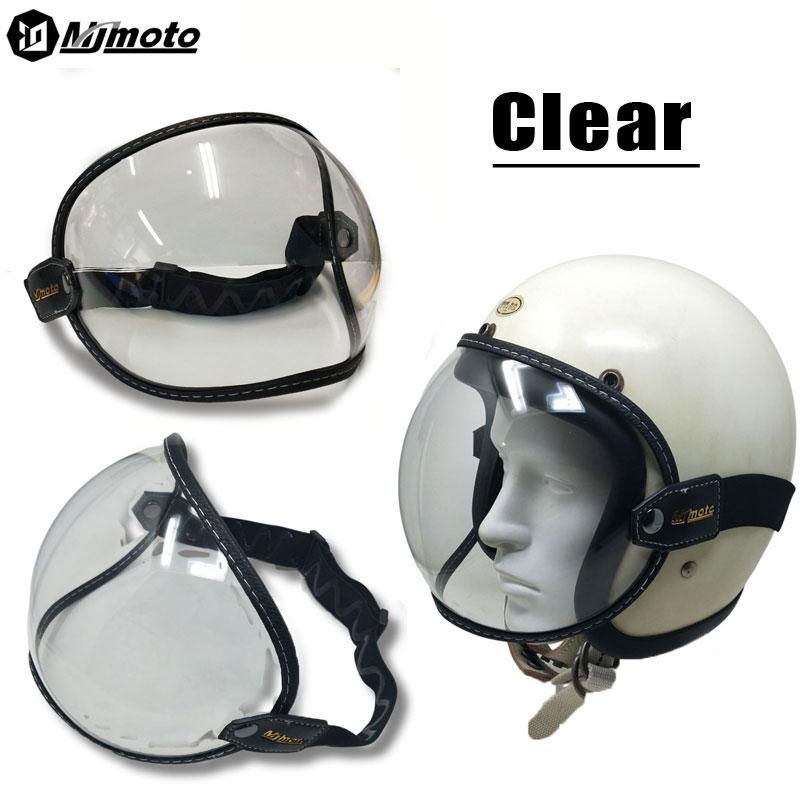 【MJmoto】 RETRO BUBBLE GOGGLES レトロバブルゴーグル シールド バブルレンズ｜ゴムバンド クリア イエロー ...