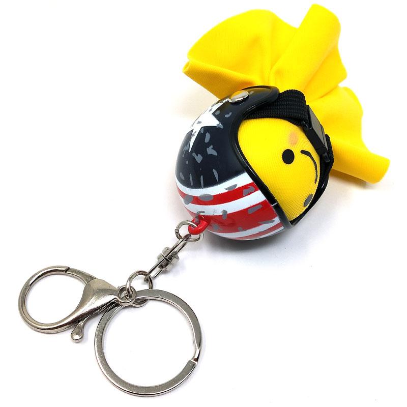 てるぼう＆ヘルメットキーホルダーセット『アメリカン』 雨 梅雨 てるてる坊主 [TKC-13] : モトブルーズ宝塚 - 通販 - Yahoo!ショッピング