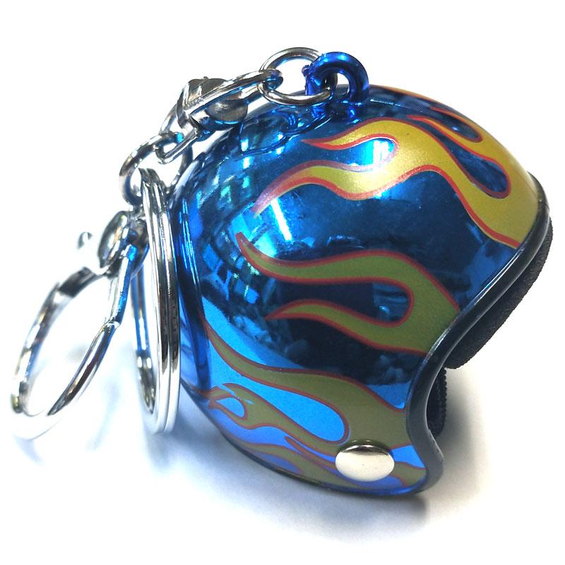 てるぼう＆ヘルメットキーホルダーセット『フレイム メタリックブルー』 雨 梅雨 てるてる坊主 [TKC-17] : モトブルーズ宝塚 - 通販 - Yahoo!ショッピング