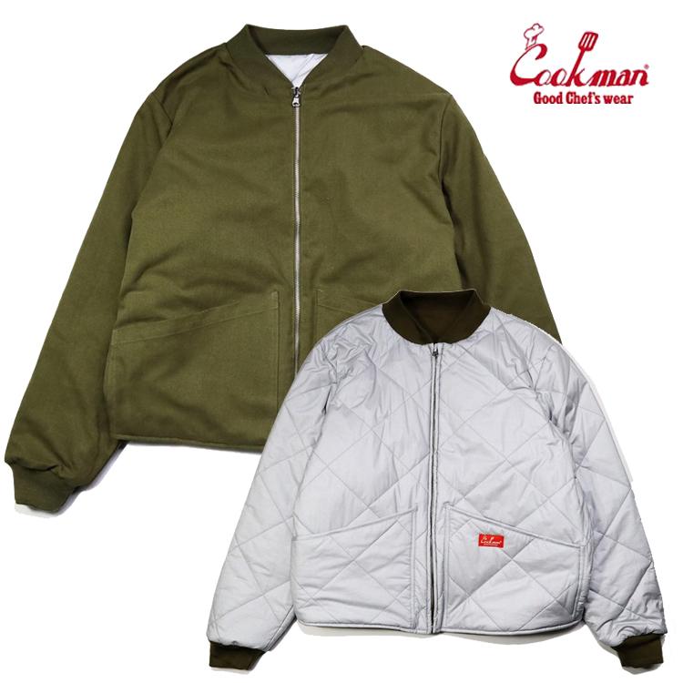 COOKMAN クックマン Hot Pad Jacket Olive ホットパッドジャケット オリーブ 231-23446 ｜リバーシブル ...