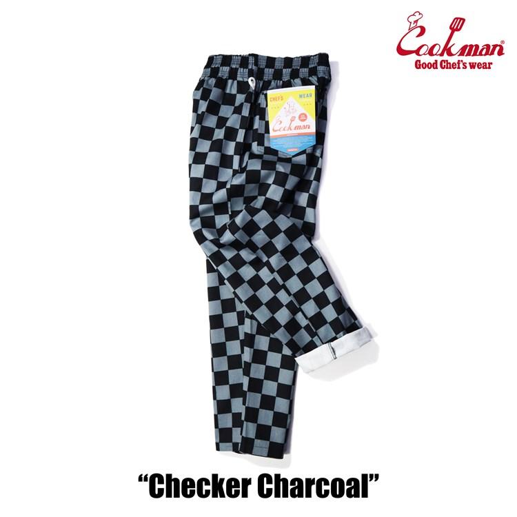 COOKMAN（クックマン） シェフパンツ Chef Pants Checker Charcoal チェッカー チャコール ロング 231 ...