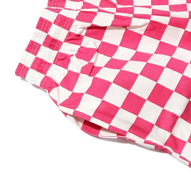 COOKMAN COOKMAN/クックマン ショートシェフパンツ Chef Pants Short Checker Pink（ユニセックス ...