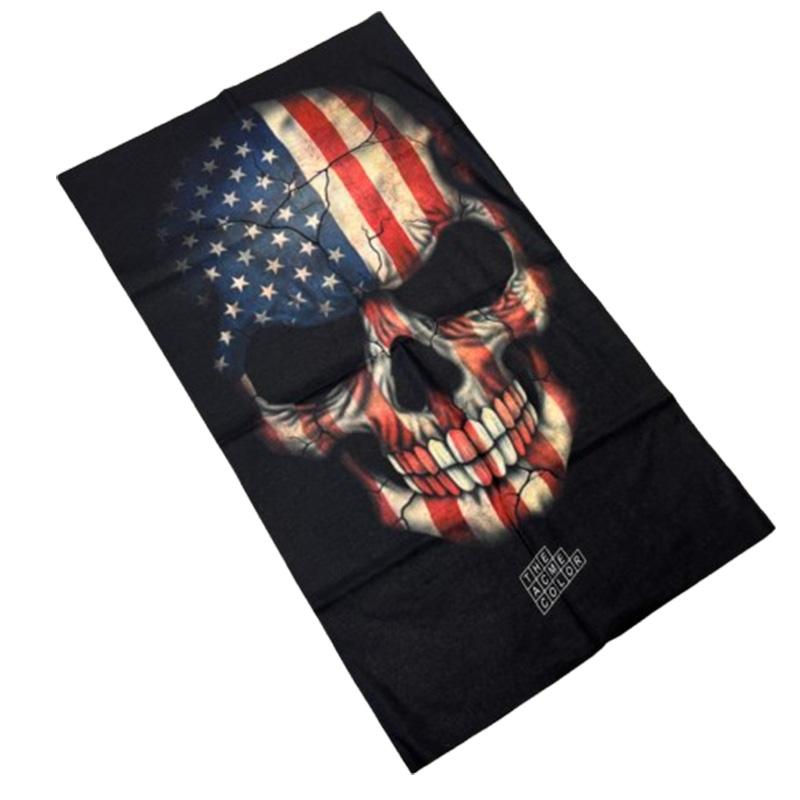 【メール便送料無料】ストレッチ素材チューブマスク『USA SKULL』BUFF-USASKULL バフマスク BUFF MASK バイク ...