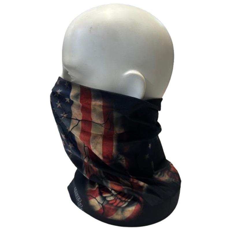 【メール便送料無料】ストレッチ素材チューブマスク『USA SKULL』BUFF-USASKULL バフマスク BUFF MASK バイク ...