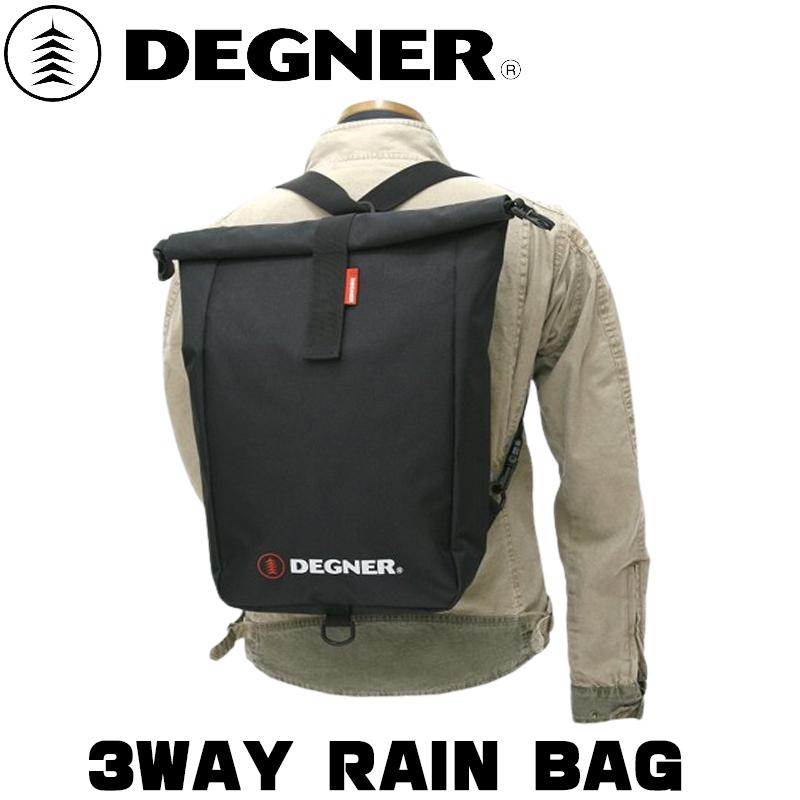 DEGNER デグナー 3WAY RAIN BAG / スリーウェイレインバッグ 防水バッグ 内容量：10L カラー：ブラック （NB-45） : モトブルーズ神戸 - 通販 - Yahoo ...