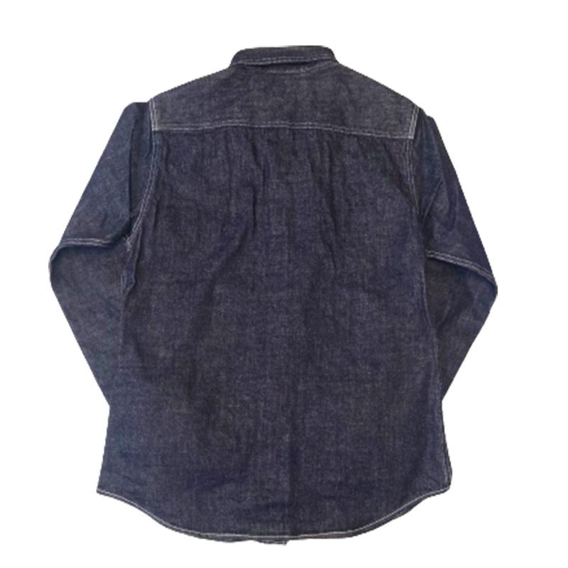 児島ジーンズ 児島ジーンズ デニム ベーシックワークシャツ｜インディゴ・ヒッコリー｜ KOJIMA GENES DENIM BASIC WORK SHIRT（RNB-202RS) : モト ...