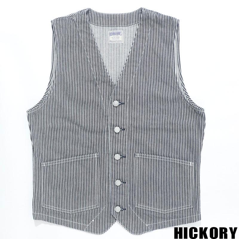 児島ジーンズ 児島ジーンズ ベーシックワークベストKOJIMA GENES 13oz DENIM & HICKORY BASIC WORK VEST（RNB-568N) : モトブルーズ神戸 ...
