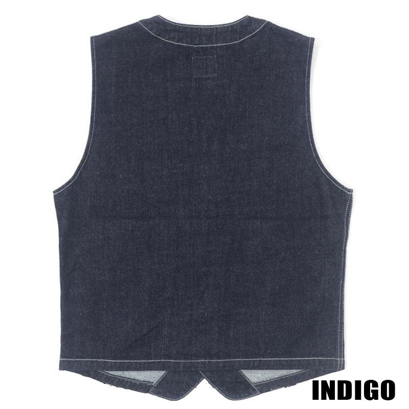 児島ジーンズ 児島ジーンズ ベーシックワークベストKOJIMA GENES 13oz DENIM & HICKORY BASIC WORK VEST（RNB-568N) : モトブルーズ神戸 ...